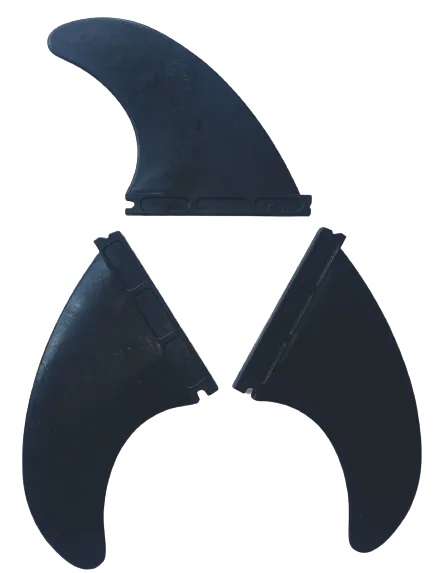Jogo de Quilhas Tools Plástico Modelo FUTURE - Preto - Raízes Surf