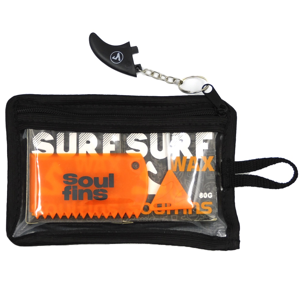 Estojo Kit Surf Wax Soulfins Tropical Água Quente - 80g - Raízes Surf